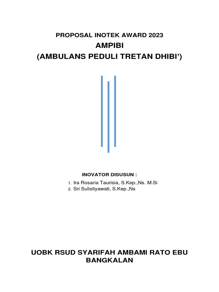 Proposal Ampibi 2003 | PDF
