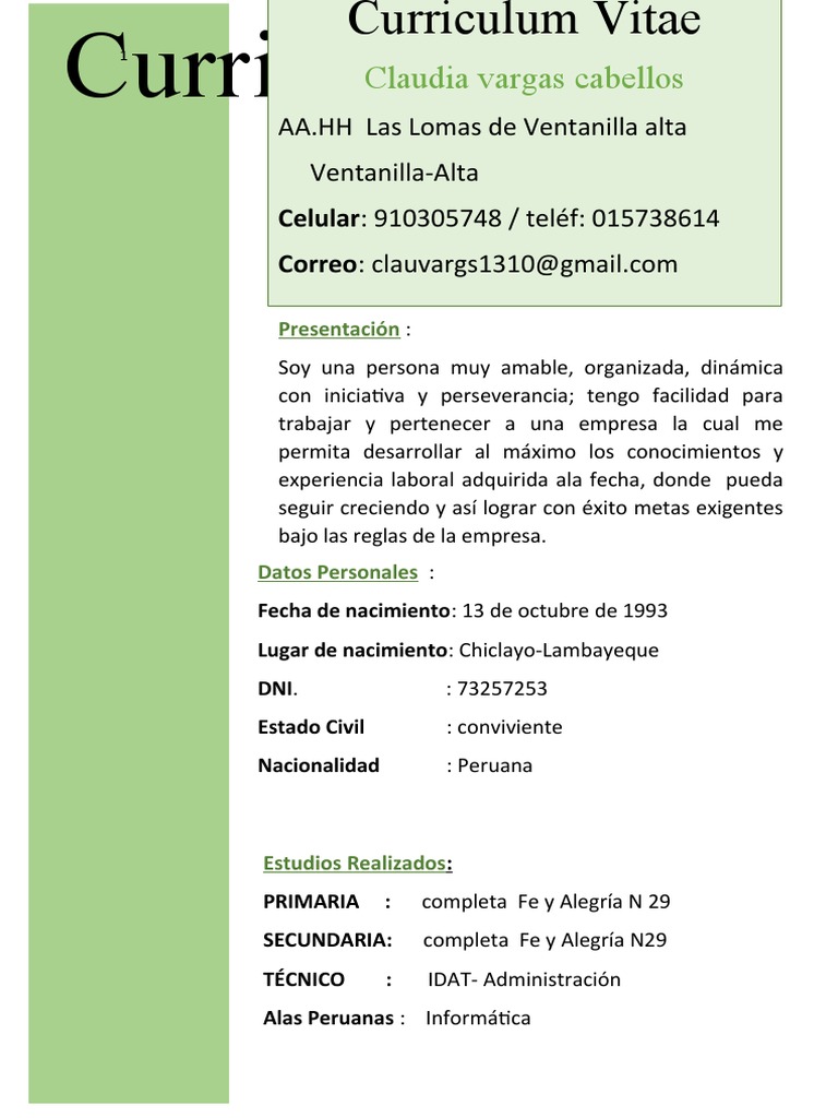 Claudia Vargas | PDF