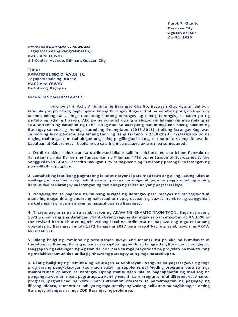 INC Letter | PDF