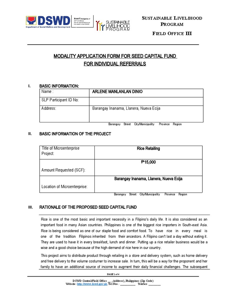 Rice Retailing Business Proposal | PDF