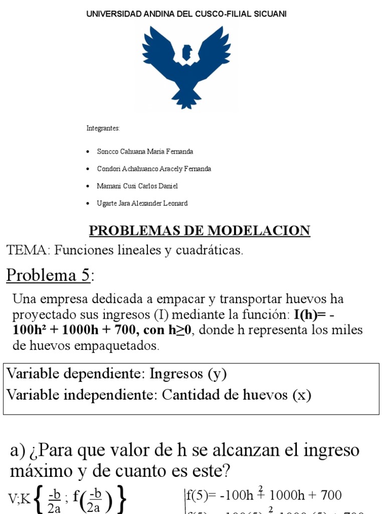 Problemas de Modelacion Matematica | PDF
