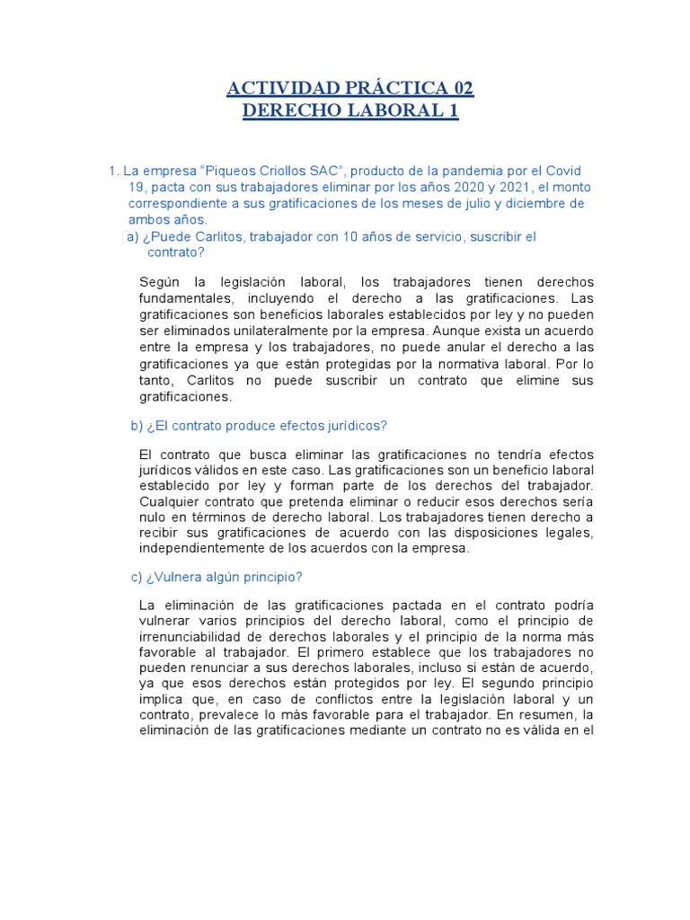 Actividad Practica 2 | PDF | Derecho laboral | Gobierno Actividad Practica 2 | PDF | Derecho laboral | Gobierno