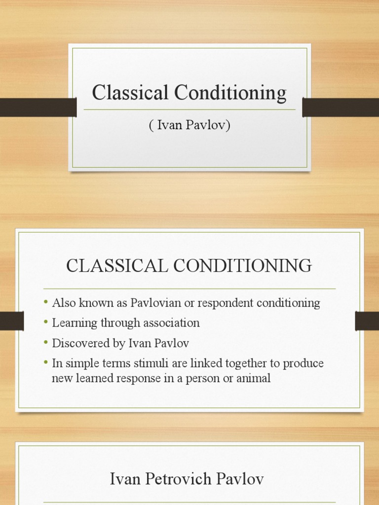 Classical Conditioning | PDF | Classical Conditioning | Reinforcement