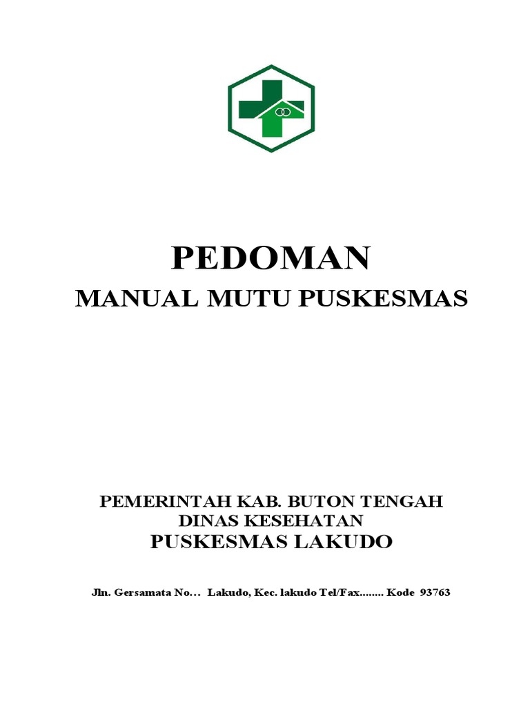 2.3.11.1 Pedoman (Manual) Mutu Puskesmas | PDF