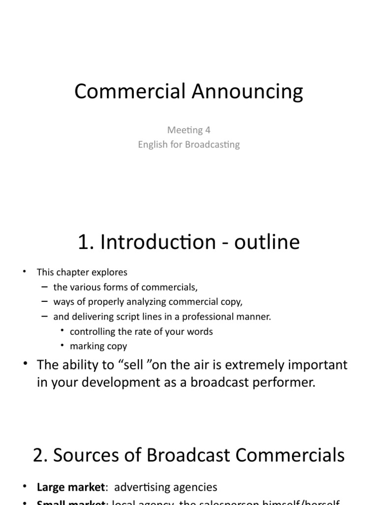 Meeting 4 Commercials | PDF | Television Advertisement | Human ...