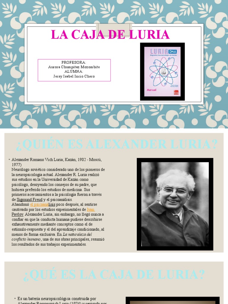 Batería Neuropsicológica de Luria | PDF | Neuropsicología | Sicología