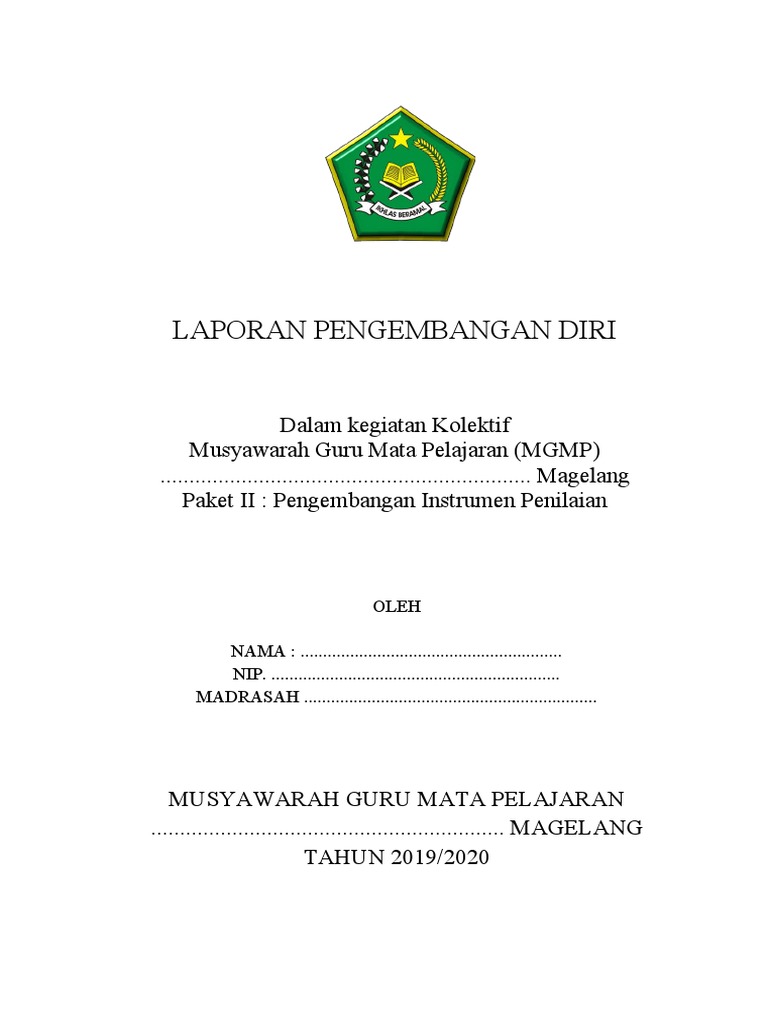 Contoh Lap MGMP Paket 2 | PDF