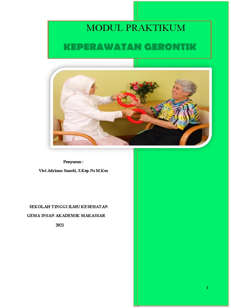 MODUL PRAKTIKUM KEPERAWATAN GERONTIK Fix | PDF