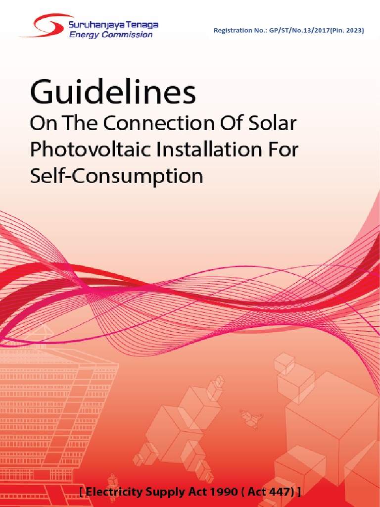 Guideline Self Consumption For Solar PV (Final) 1 | PDF