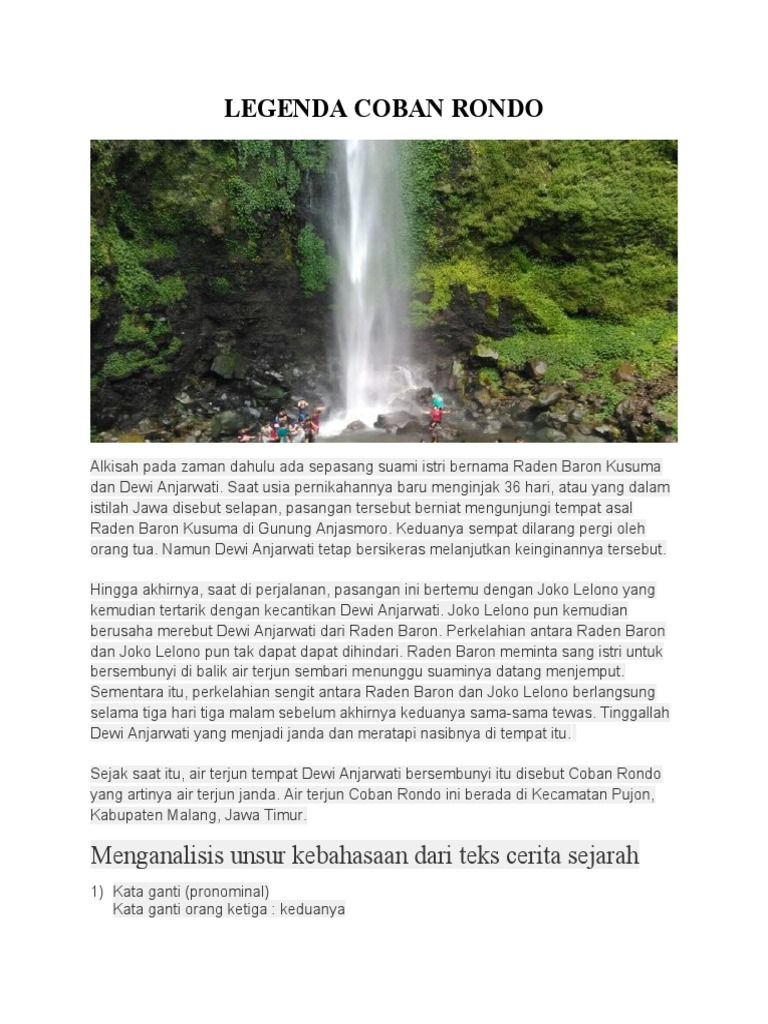 Legenda Coban Rondo | PDF