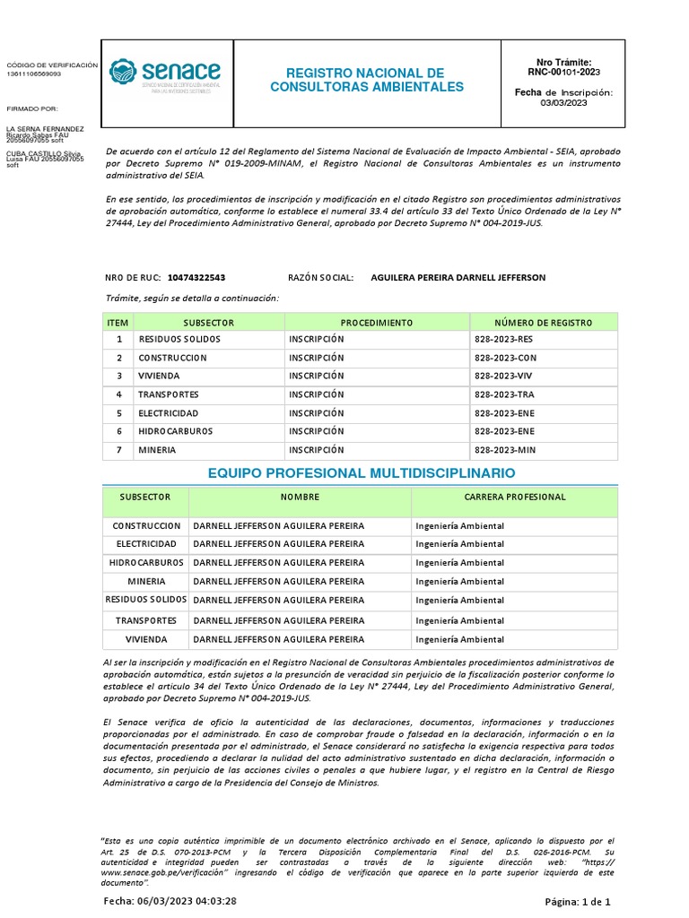 Ficha RNC-00101-2023 | PDF | Gobierno | Justicia
