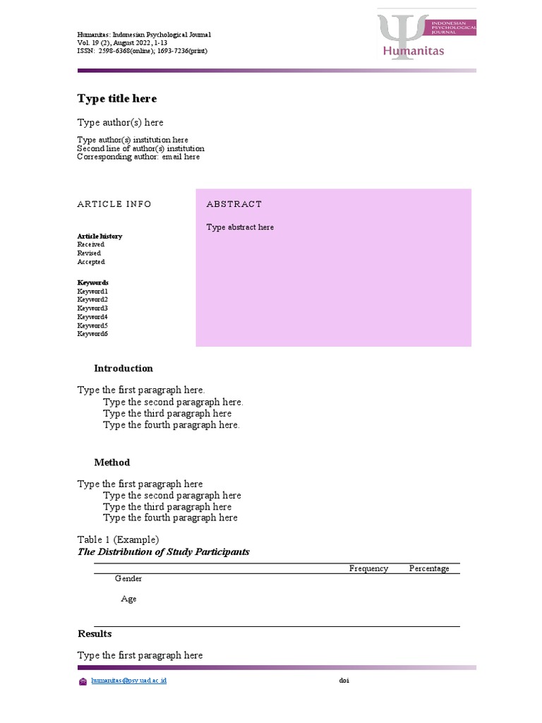Humanitas Template 2022 | PDF