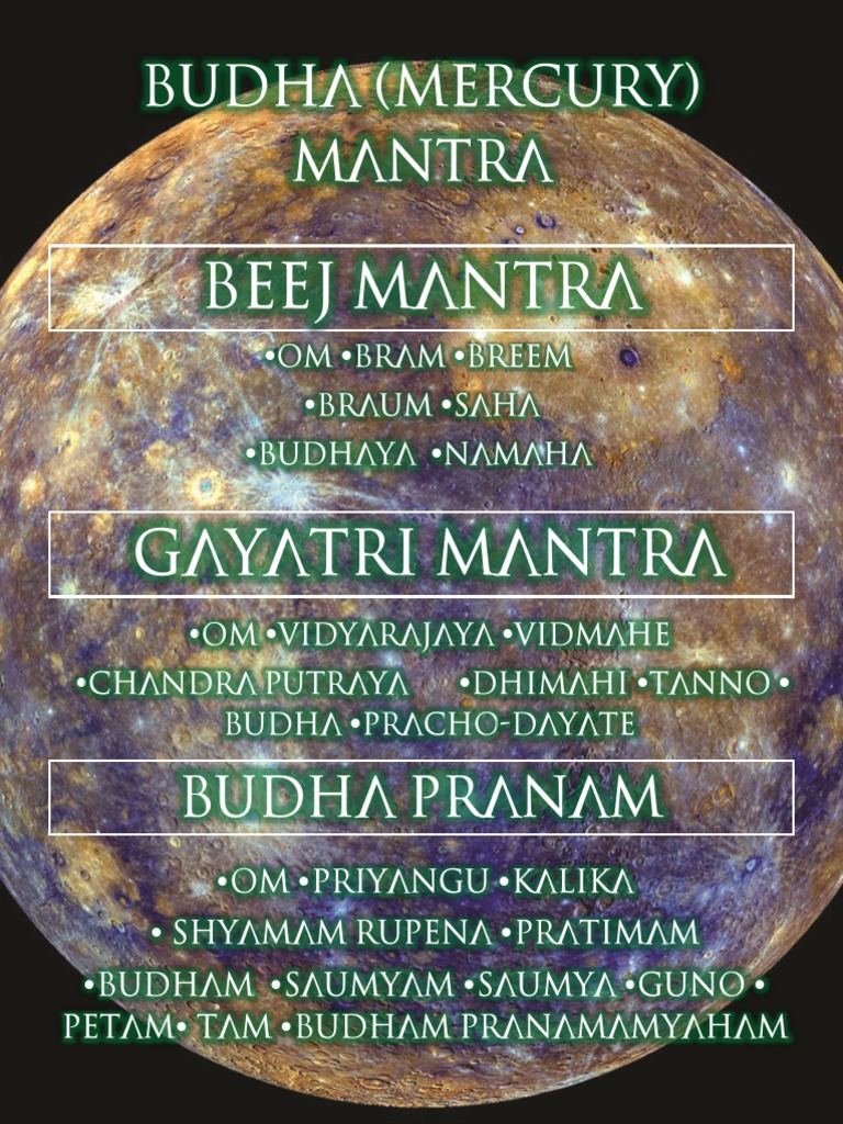 Budha (Mercury) Mantras Pronounced | PDF