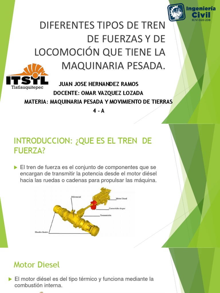 DIFERENTES TIPOS DE TREN DE FUERZAS Y DE | PDF