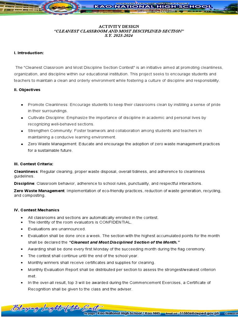 Cleanest Classroom | PDF | Waste Management | Recycling