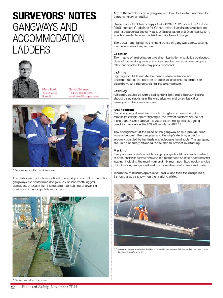 Gangways and accOMMOdaTIOn LaddErS | PDF
