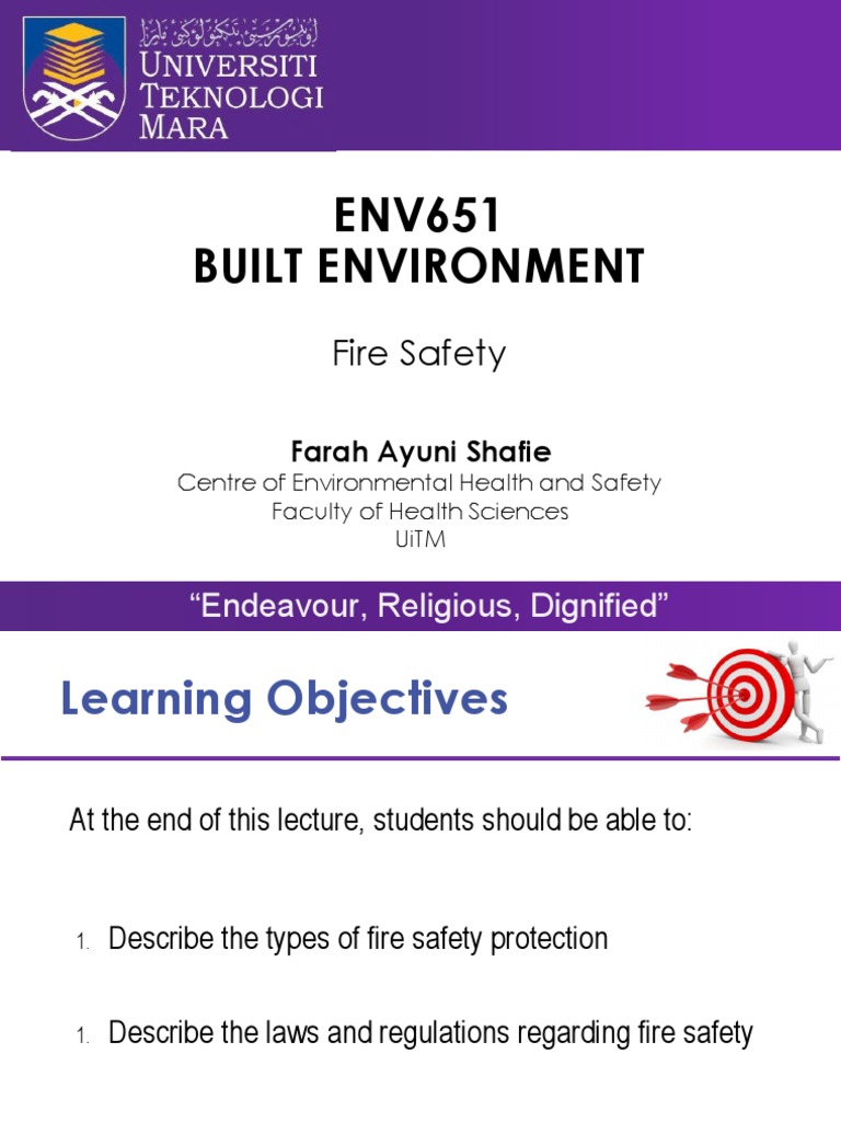 SLIDE UITM Fire Safety | PDF