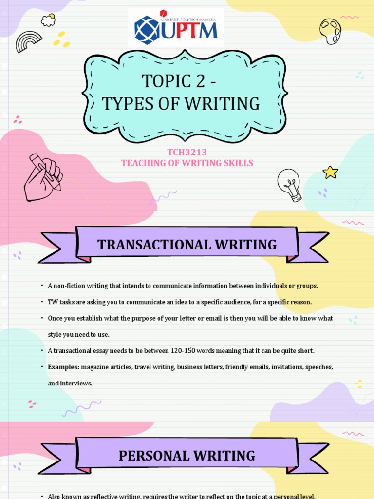 TCH3213 - TOPIC 2 For WEEK 2 0723 | PDF | Human Communication | Writing