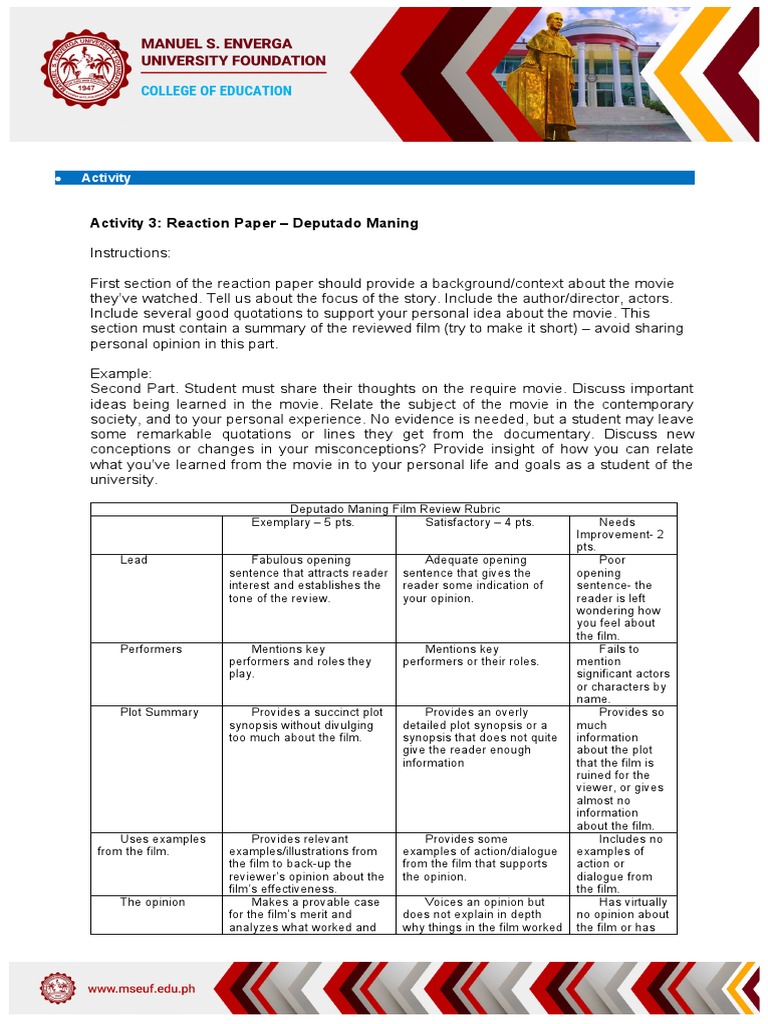 Activity 3 - Deputado Maning | PDF | Plot (Narrative) | Human Communication