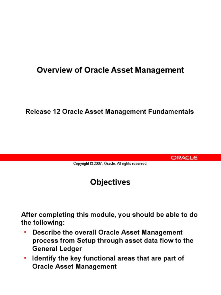 Dokumen - Tips r12 Overview of Oracle Asset Management | Download Free ...