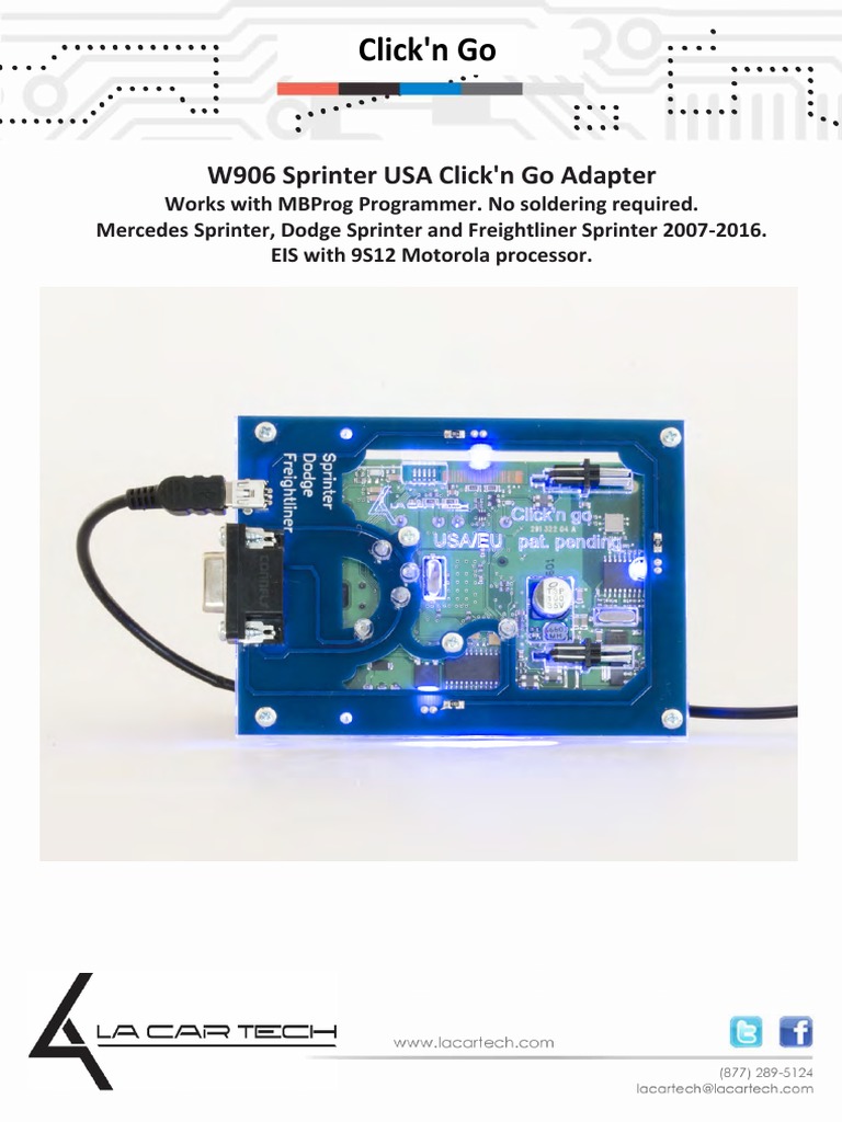 W906 Sprinter EIS Adapter Guide | PDF | Computer Engineering | Office ...
