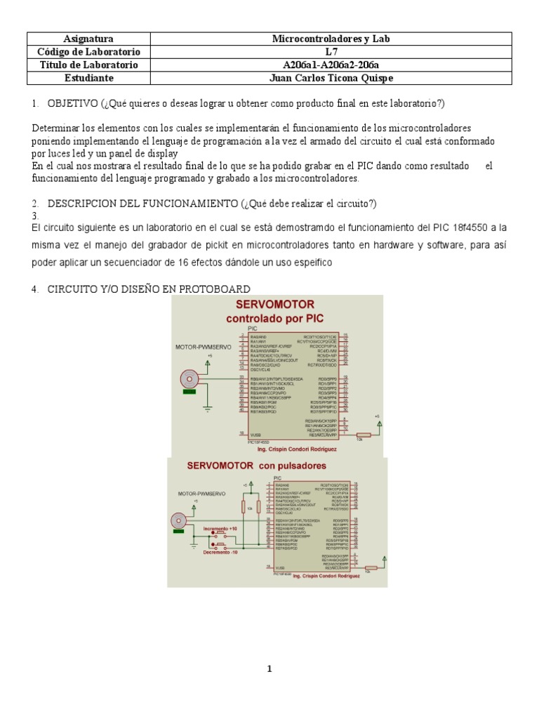 Informe L7 | PDF | Microcontrolador | Informática
