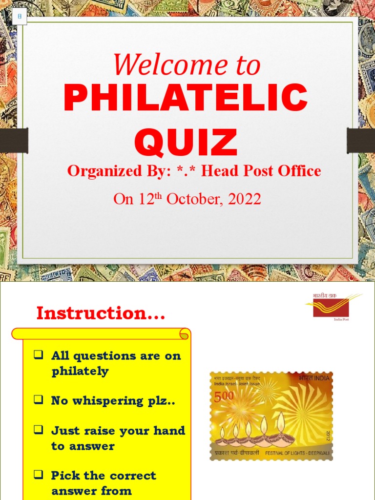 Philately Quiz | PDF | Postage Stamp | Philately