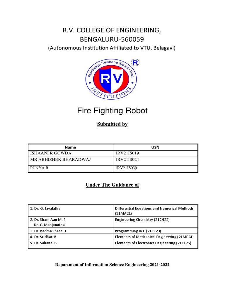 Fire Fighting Robot | PDF | Fuzzy Logic | Logic