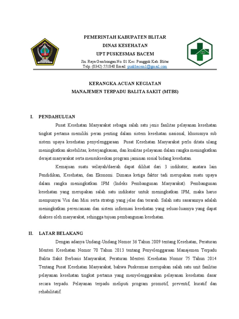 Kak MTBS | PDF