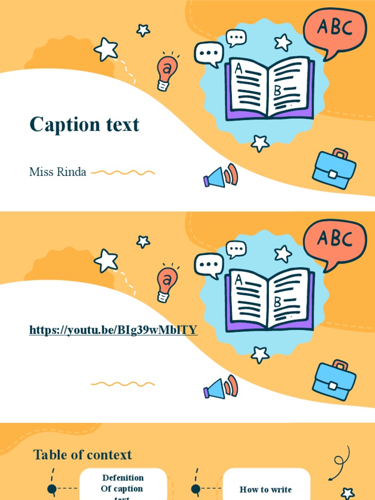 Caption Text Materi Kelas 12 | PDF | Syntax | Human Communication