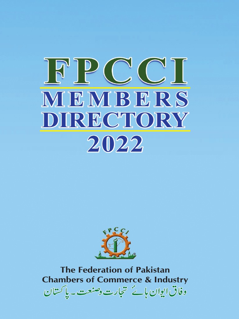 FPCCI Members Directory 2022 | PDF | Business | Economies