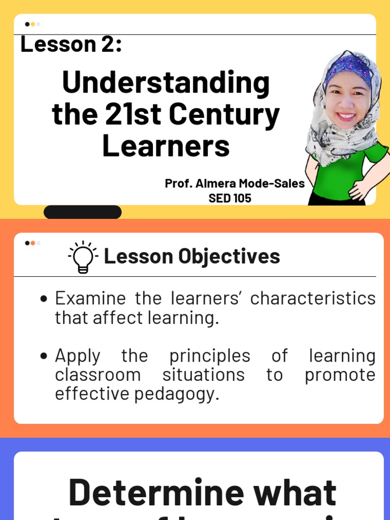 Understanding The 21st Century Learners | PDF | Career & Growth