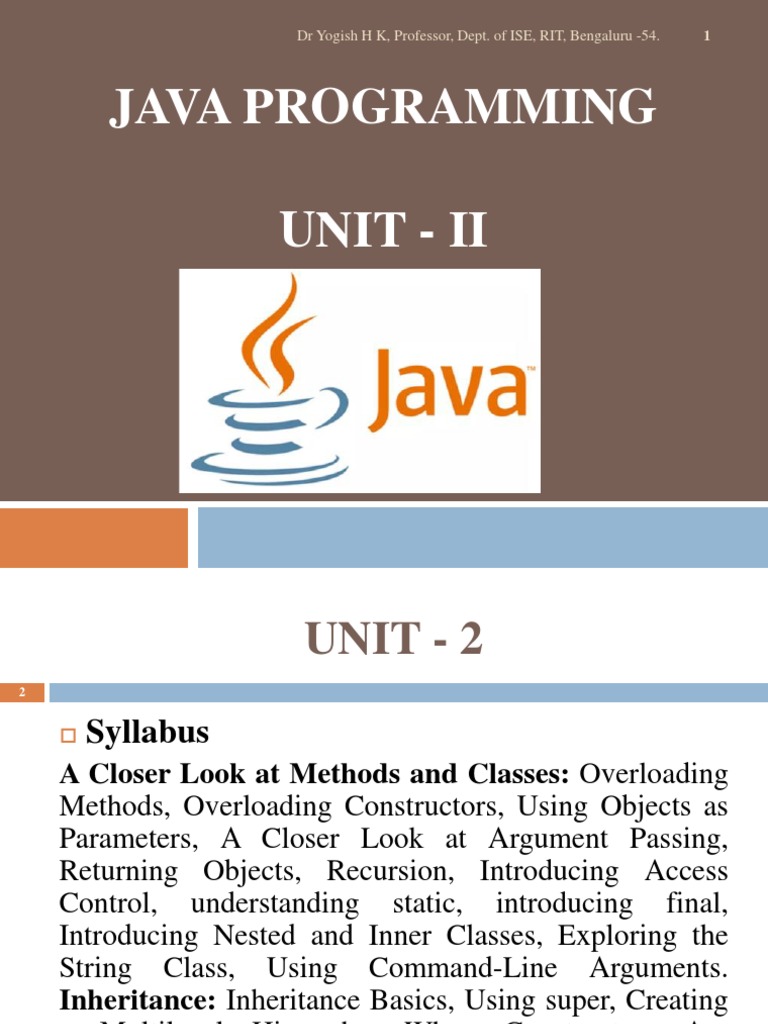 Unit 2 Pdf Method Computer Programming Parameter Computer Programming