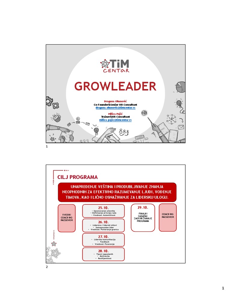 TIM Centar Growleader Handout | PDF