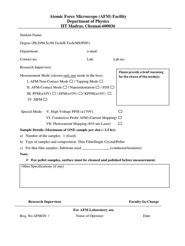 AFM Booking Form-2 | PDF