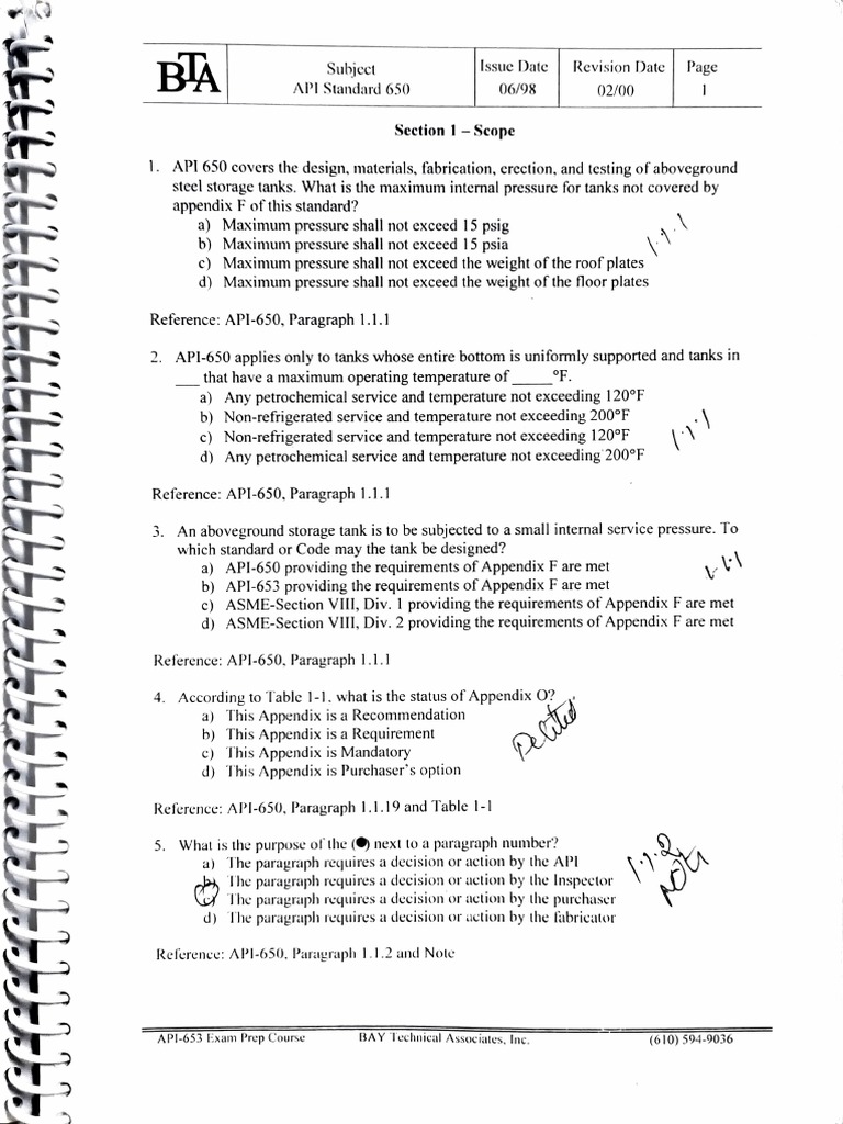 API 650 Part 1 | PDF | Welding | Construction
