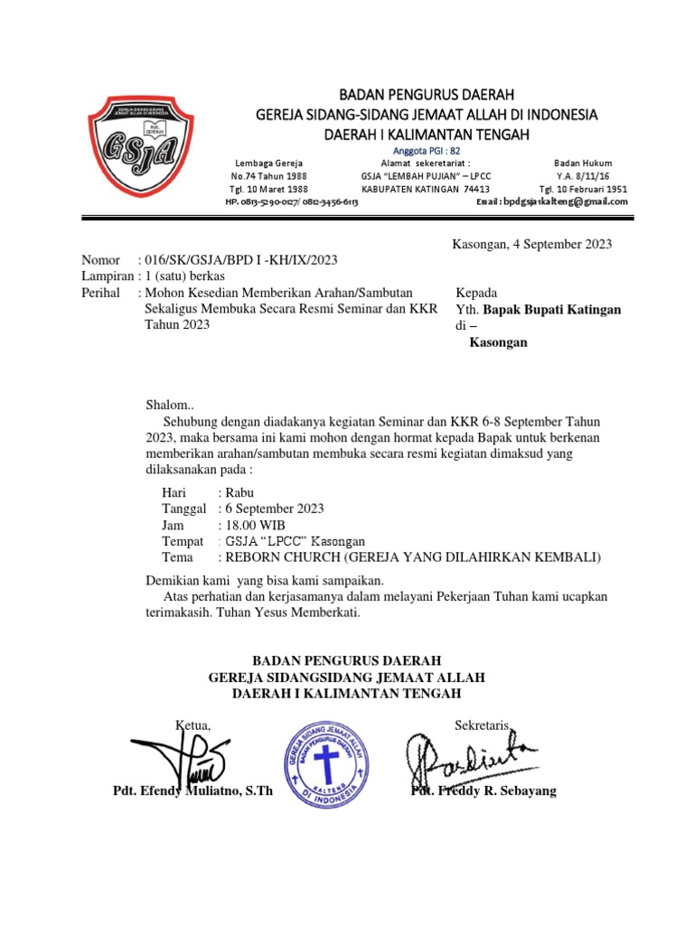 Undangan Seminar & KKR 2023 | PDF