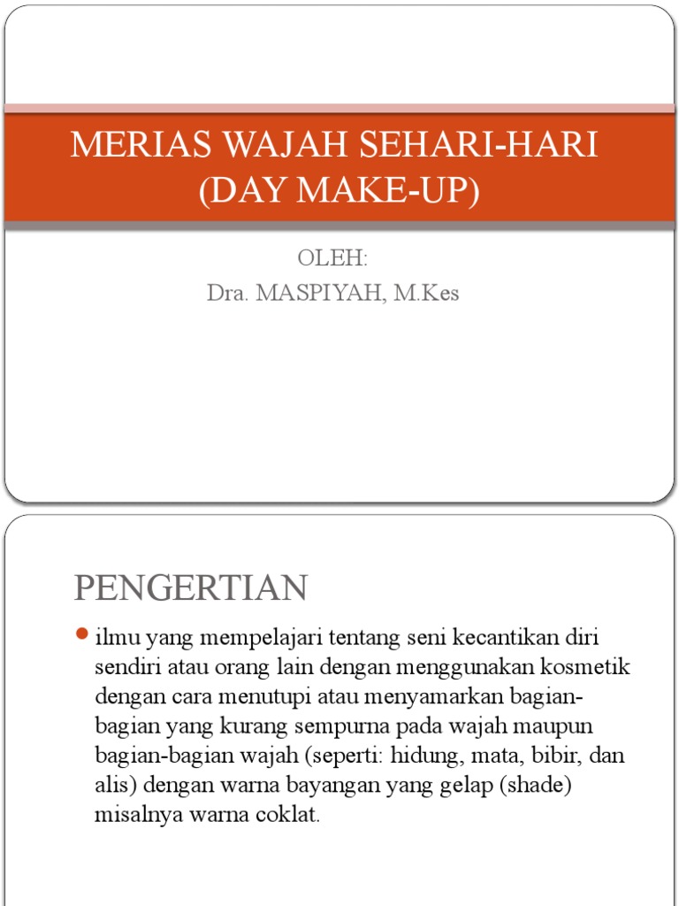 Merias Wajah | PDF | Karier & Perkembangan