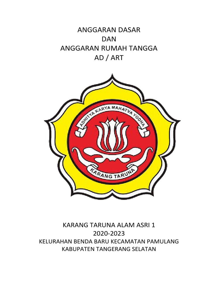 Adart Karang Taruna Alam Asri 1 Period 2020-2023 Word | PDF