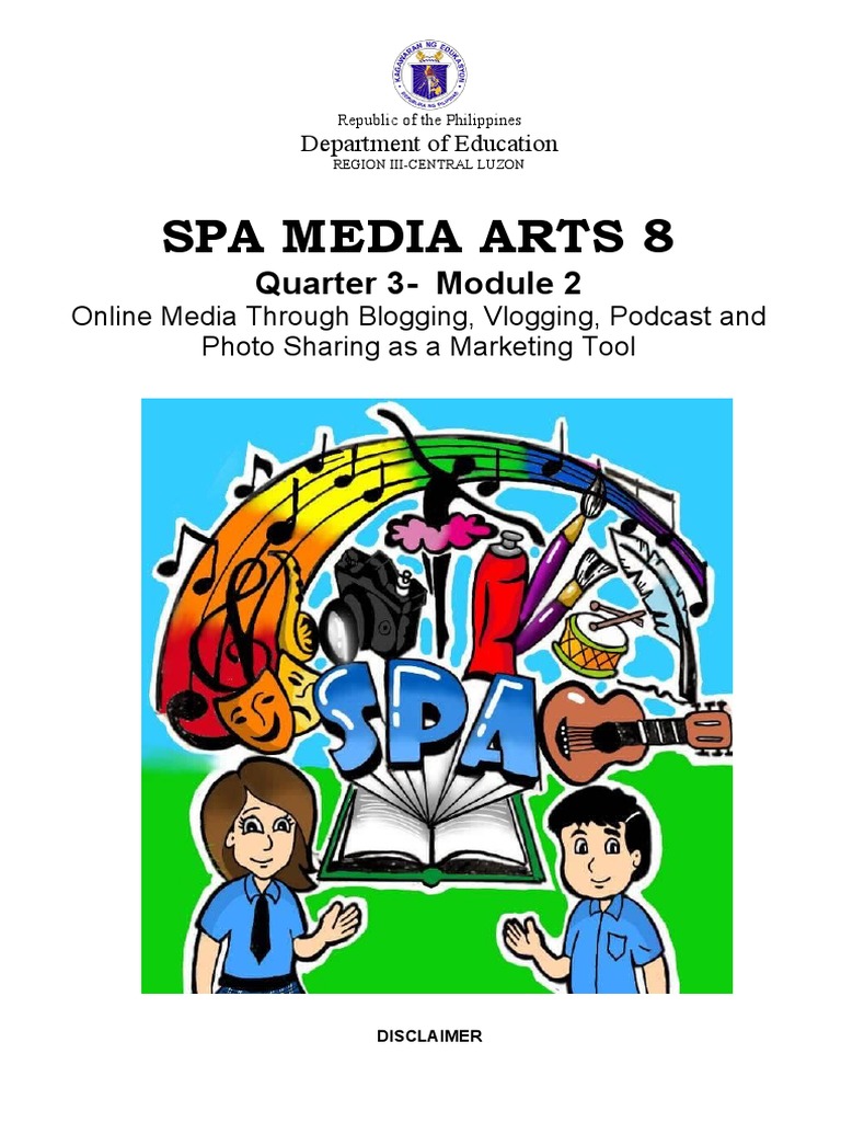 Spa Grade 8 Media Arts 3rd Quarter Week 5 8 For Language Editor ...