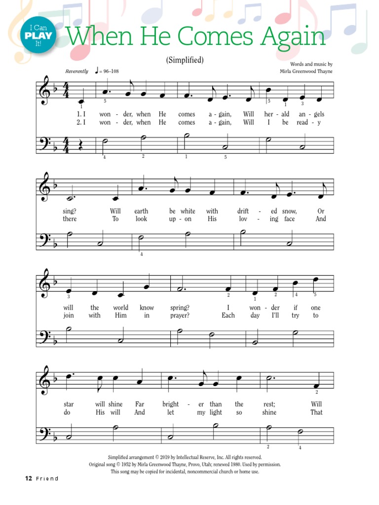 2019 10 0012 When He Comes Again Eng | PDF