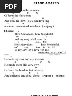 I Stand All Amazed Guitar Chords