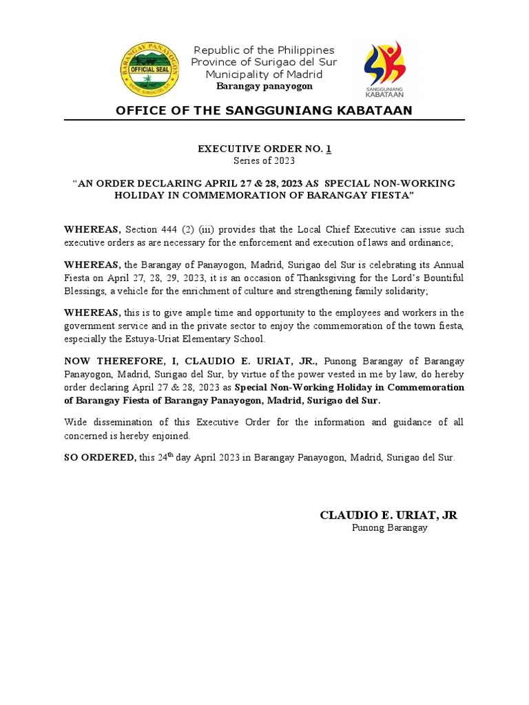 2023 Executive Order | PDF