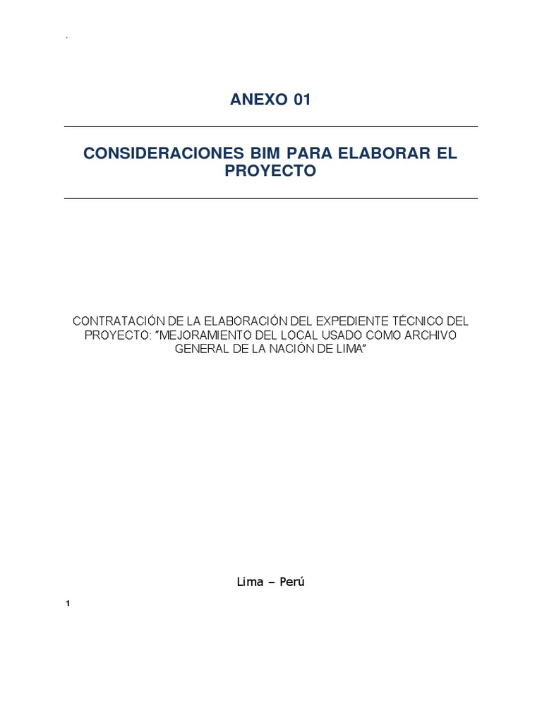 TERMINOS DE REFERENCIA BIM | PDF | Modelado de información de construcción | Software