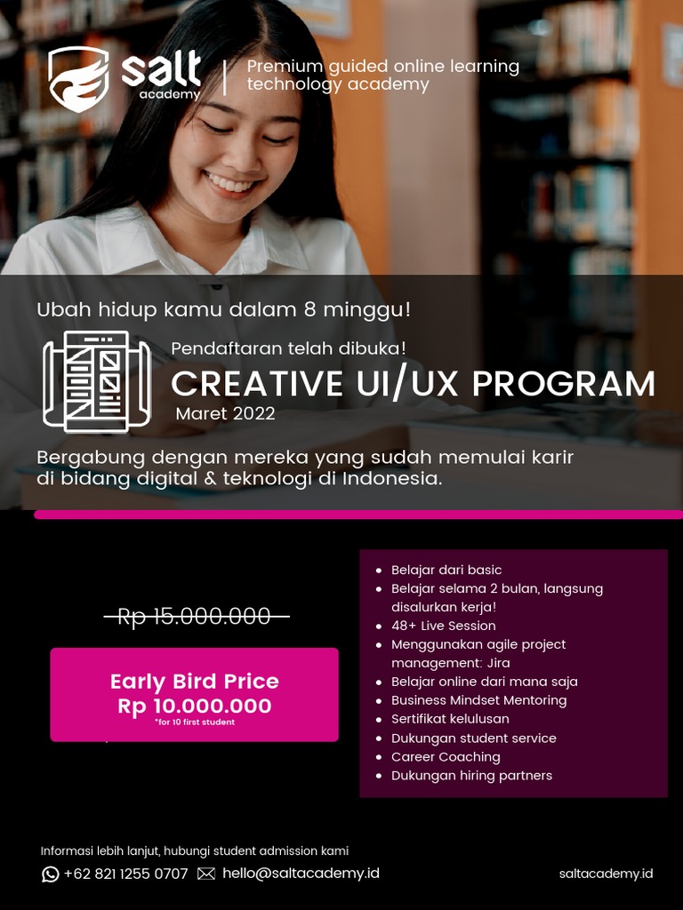 (UIUX) E-Flyer SALT Academy Mar 2022 - Final | PDF | Information Science | Information Technology