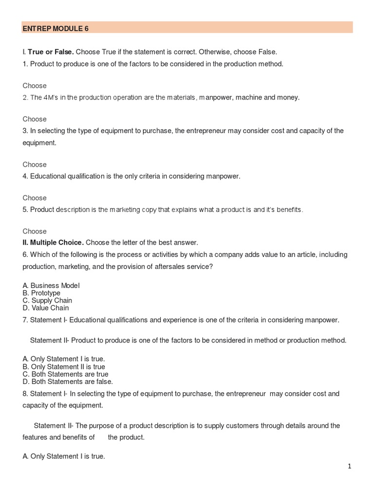 Entrep Reviewer | PDF | Balance Sheet | Expense