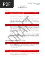 Local Public Transport Route Plan LPTRP 1 | PDF