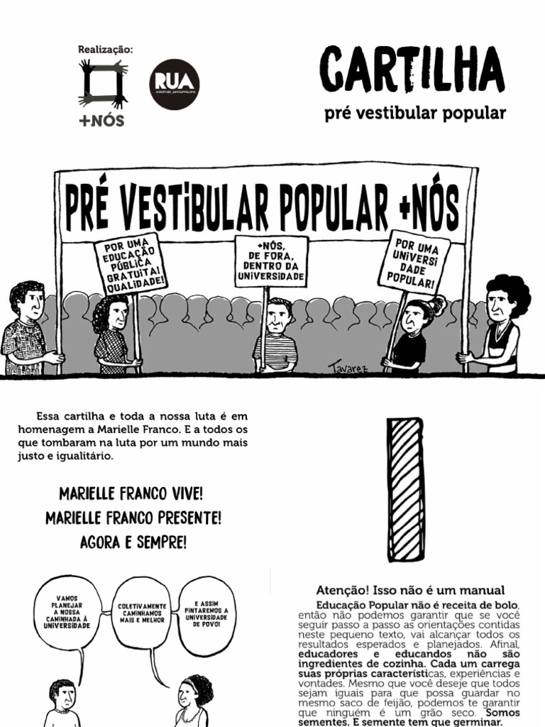 Cartilha +nós 2018 - Completa - Como Montar Um Pré Vestibular Popular | PDF Cartilha +nós 2018 - Completa - Como Montar Um Pré Vestibular Popular | PDF