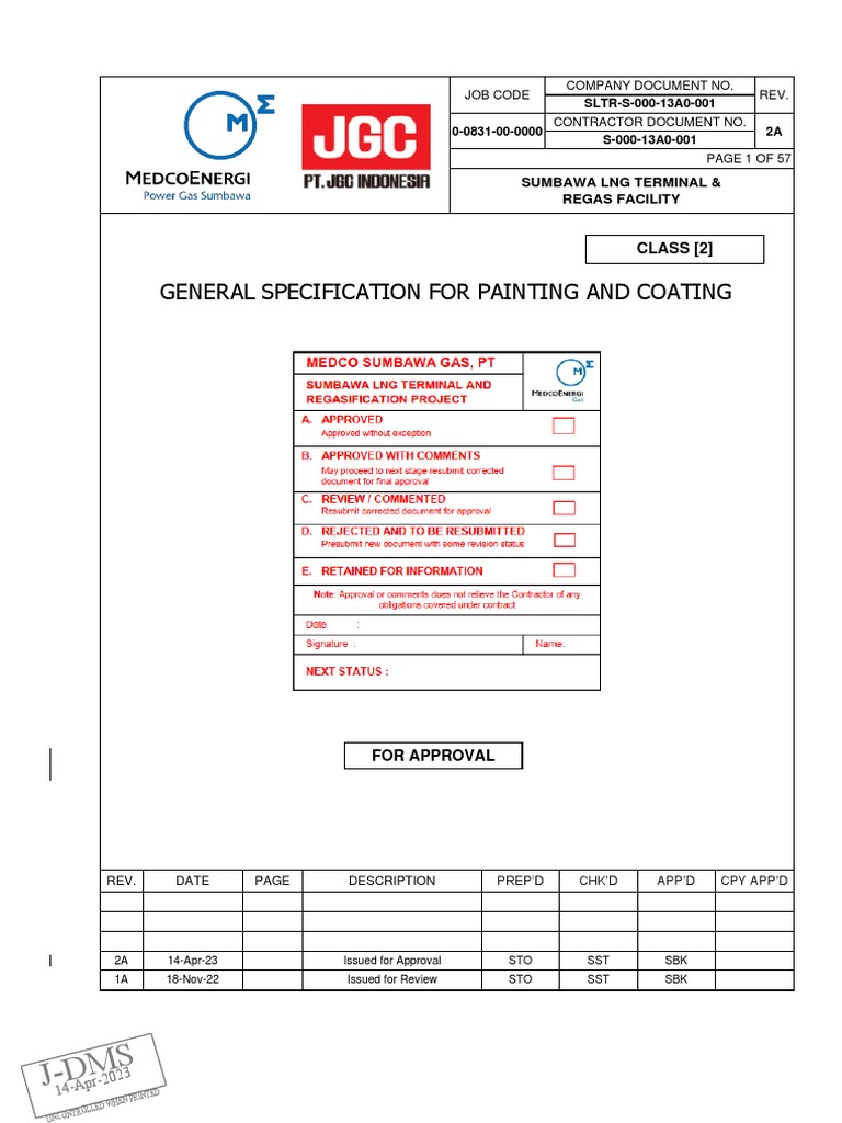 S-000-13a0-001 - 2a General Spesifikation For Painting and Coating ...