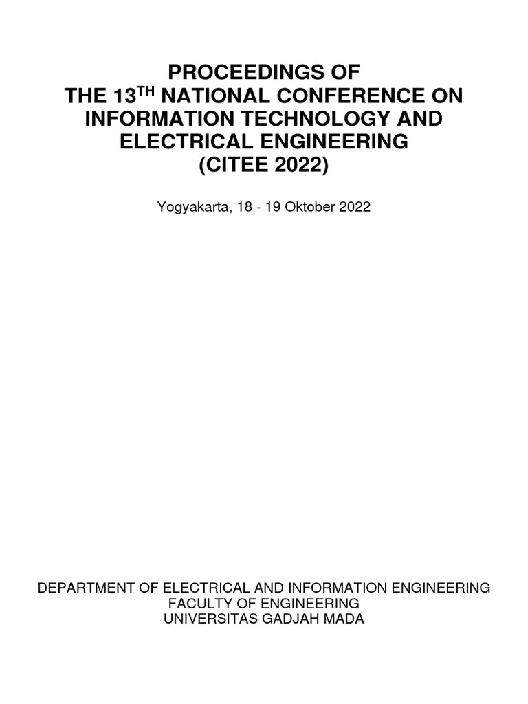 Isi Prosiding CITEE 2022 Dengan Link | PDF